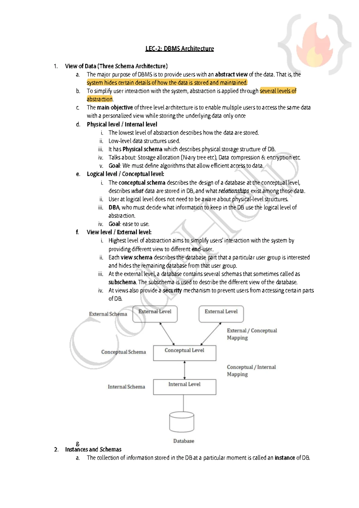Lec 7 Notes - Overview of Relational Model in DBMS - Studocu