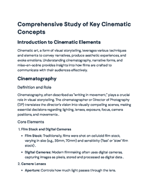 Film Analysis: Editing Techniques, Genres, and Narrative Structure ...
