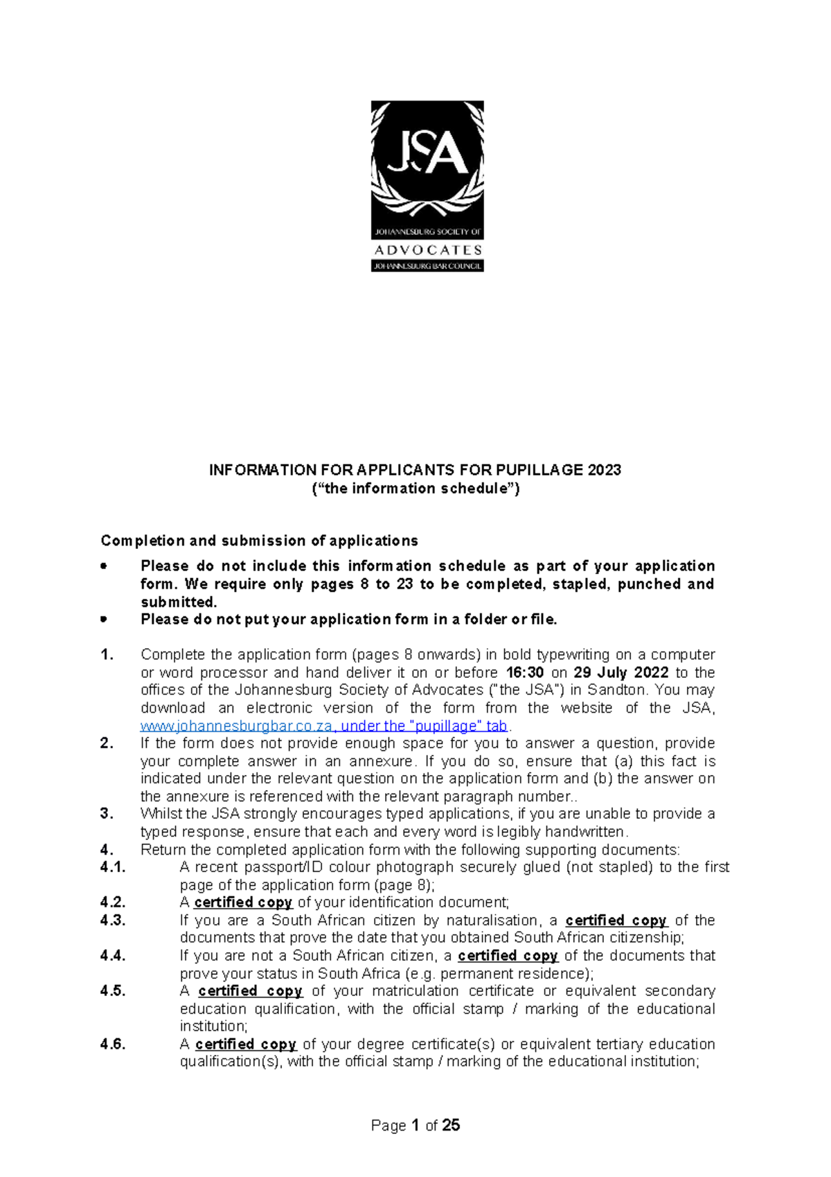 JSA Pupillage Application Guide 2023: Essential Instructions and ...