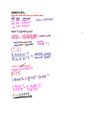 Chemistry 2 Final Equations Provided on ACS Exm - 03484 ABBREVIATIONS ...