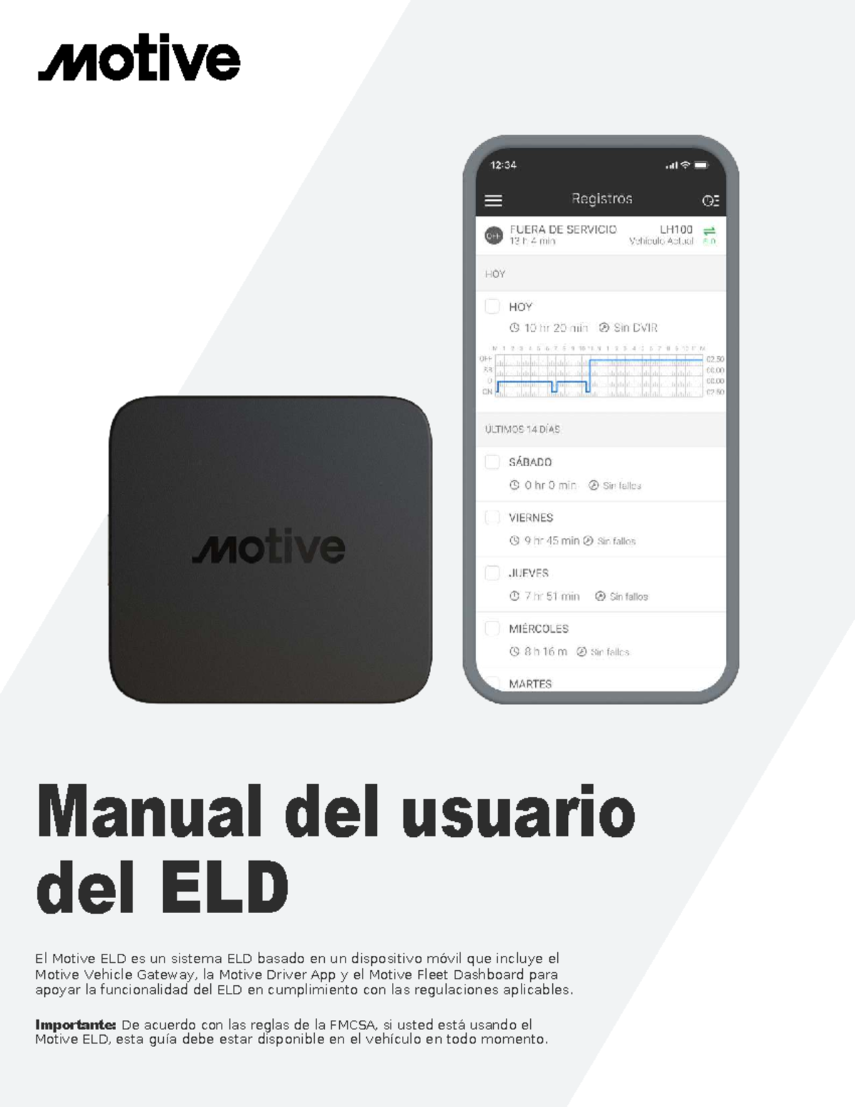 Guide ELD-JP-Spanish - feef - Manual del usuario del ELD El Motive ELD ...