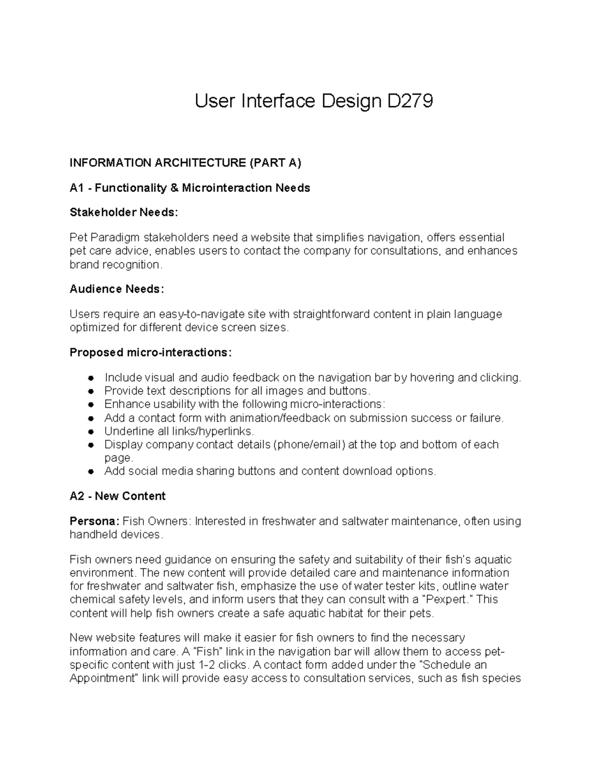 D279/C773 User Interface Design Final Submission Report - Studocu