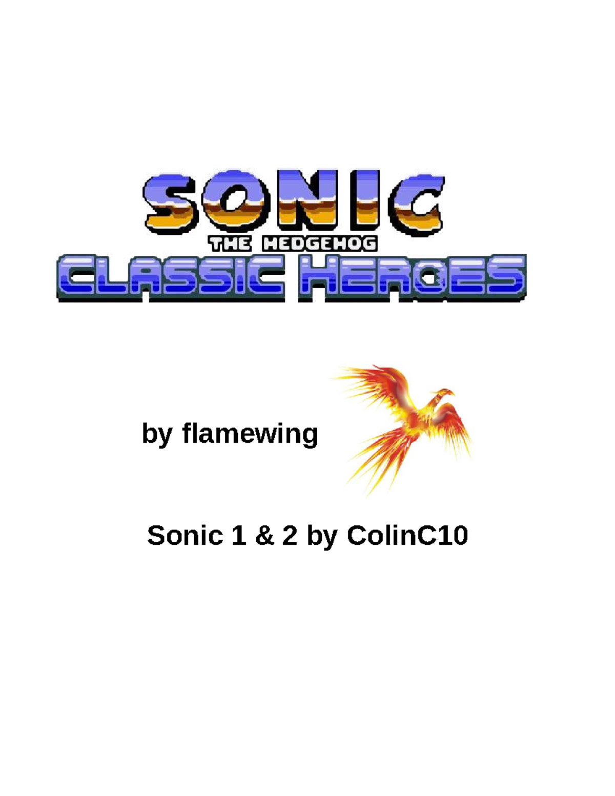 Sonic Classic Heroes Hardware & Controls Guide (ColinC10) - Studocu
