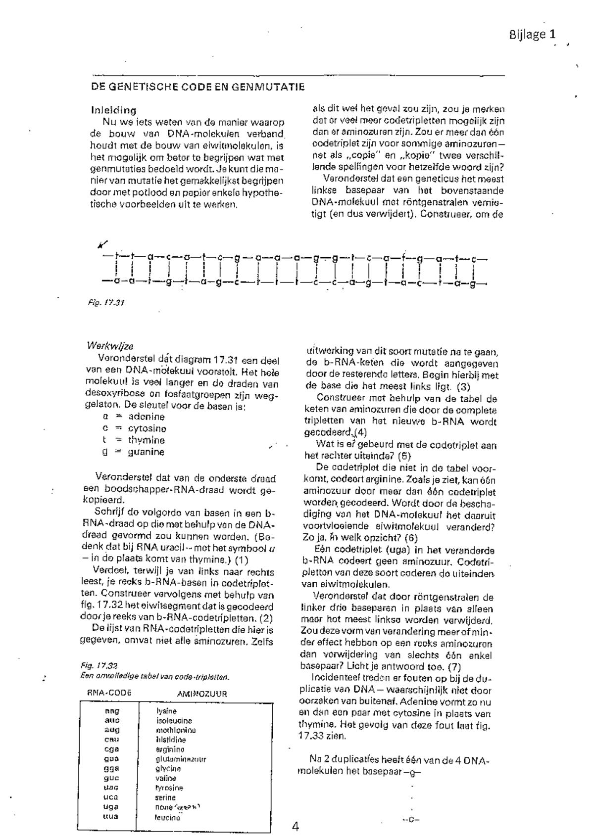 Bijlagen voor Mol.Genetica V4: Belangrijke aanvullingen en bronnen ...