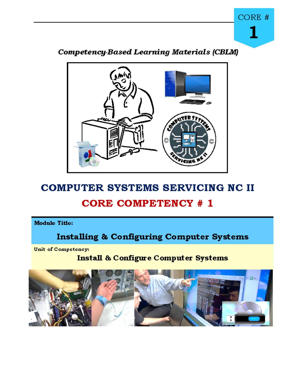 CSS NC II Core Competency 1: Installing & Configuring Computer Systems ...