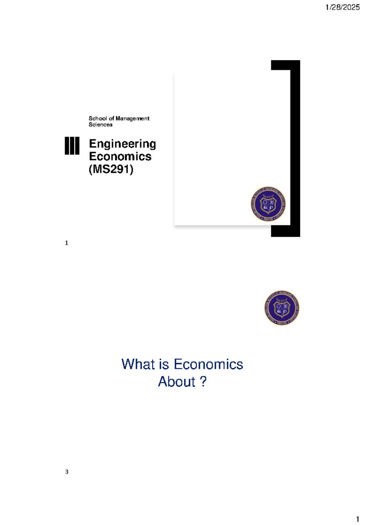 Week 1A - lecture to understand the basic concept of engineering ...