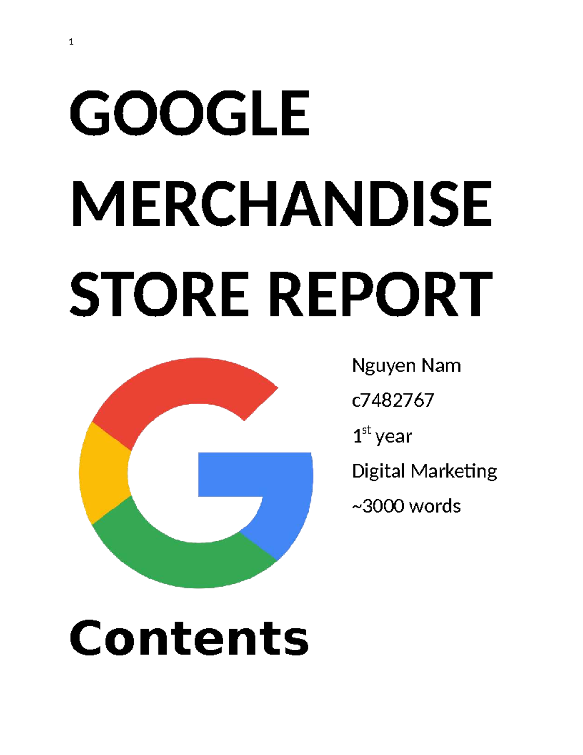 Google Merchandise Store Report (DMKT101) - Performance Analysis 2023 ...