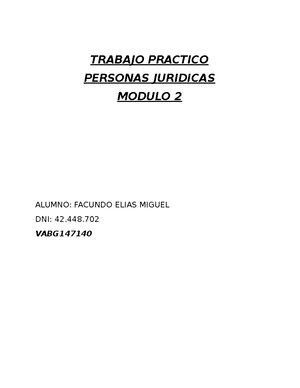 Personas Juridicas - DER 362 - Siglo 21 - Studocu