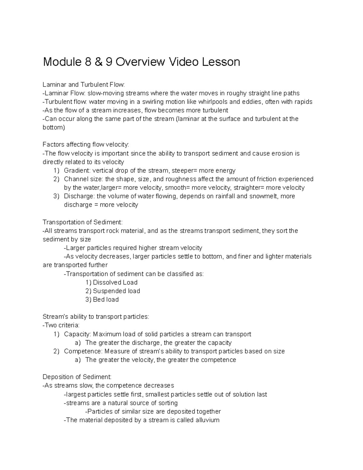 Module 8 (Ch 6) - Module 8 & 9 Overview Video Lesson Laminar and ...