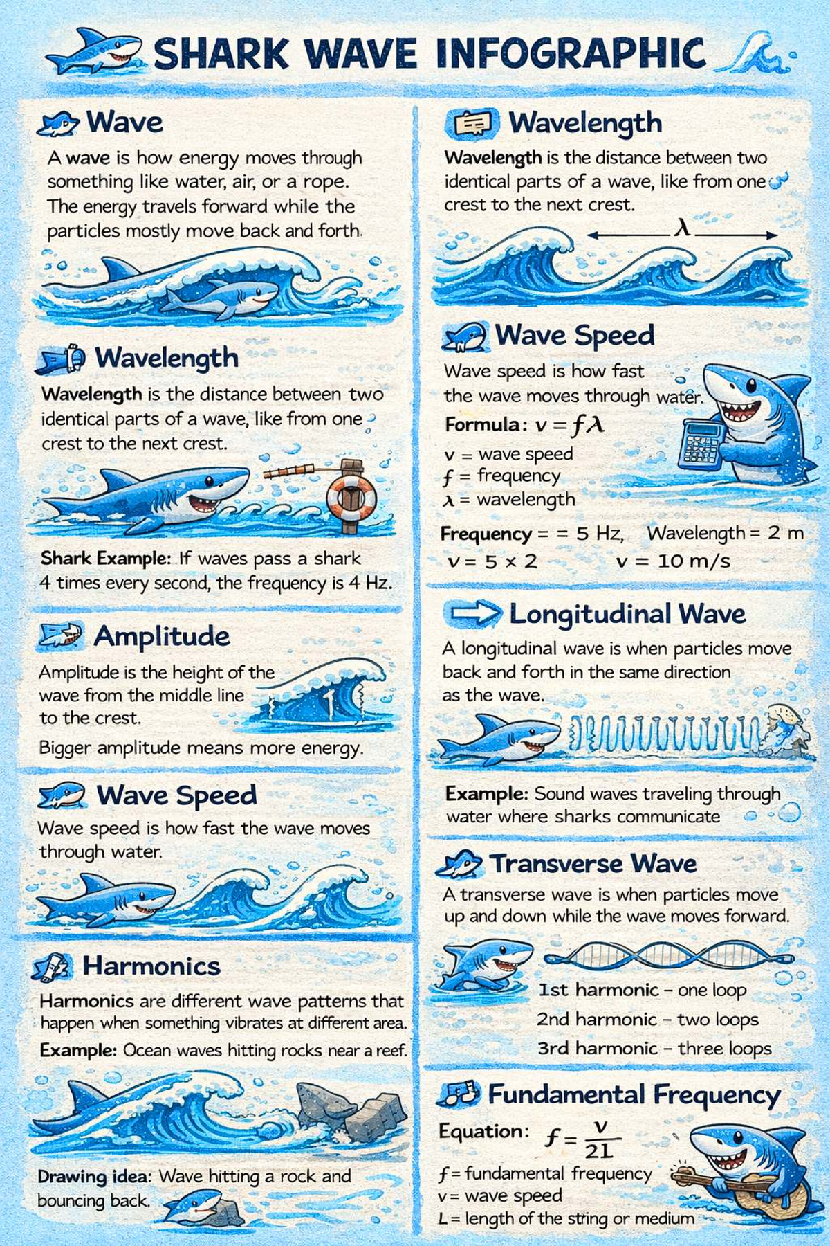 Wave Project: Understanding Shark Wave Dynamics and Wavelengths - Studocu
