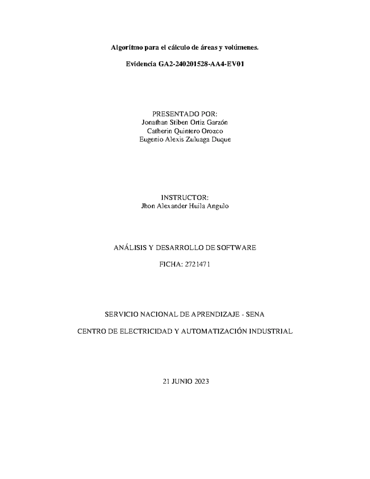 Video sustentación. GA1-2402015 28-AA3-EV01 - TECNOLOGO DESARROLLO MULTIMEDIA Y WEB FICHA No ...