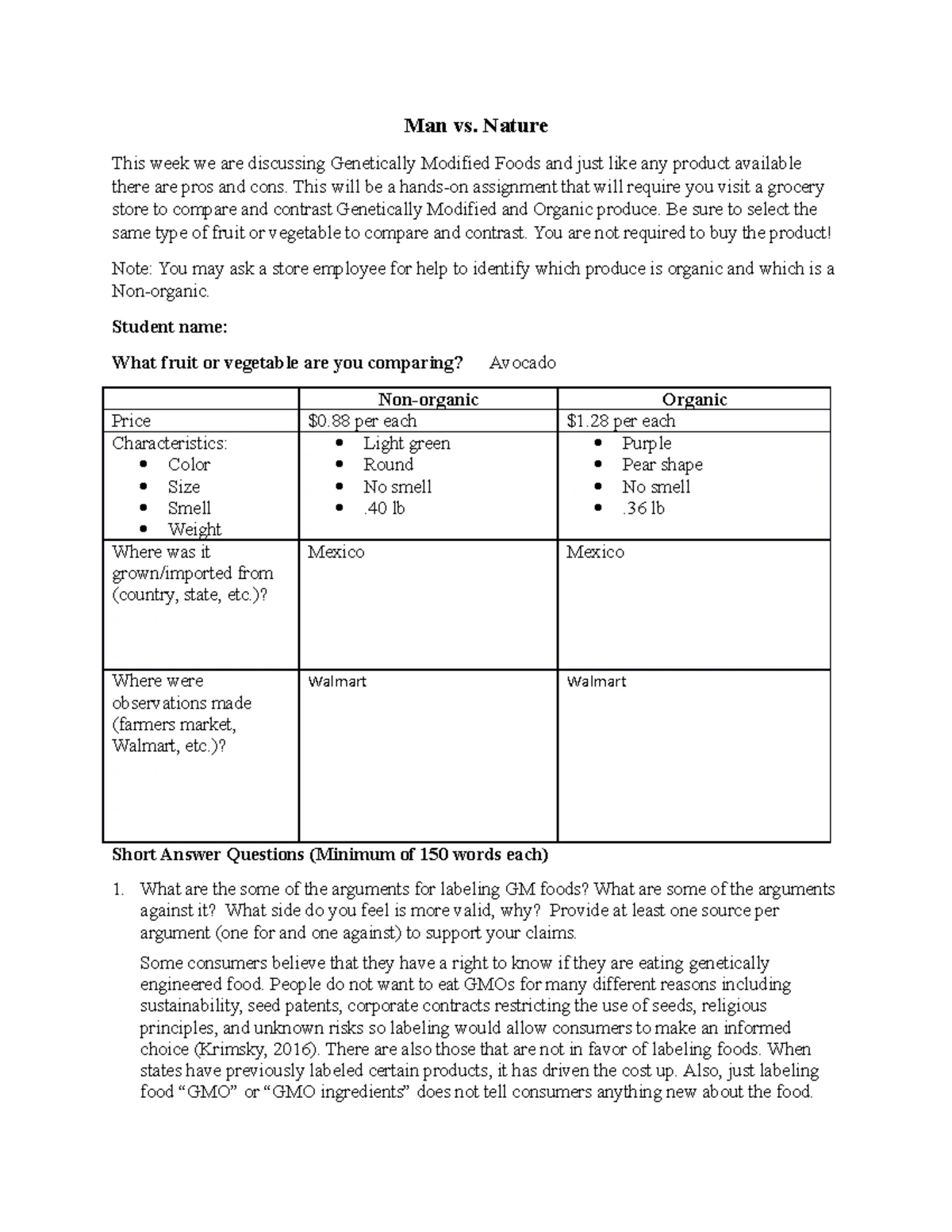 BIO 220 CLC Group Project: Sustainable Product Analysis & Presentation ...