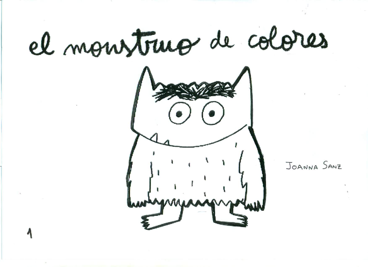El monstruo de colores - Actividades para trabajar emociones en clase ...