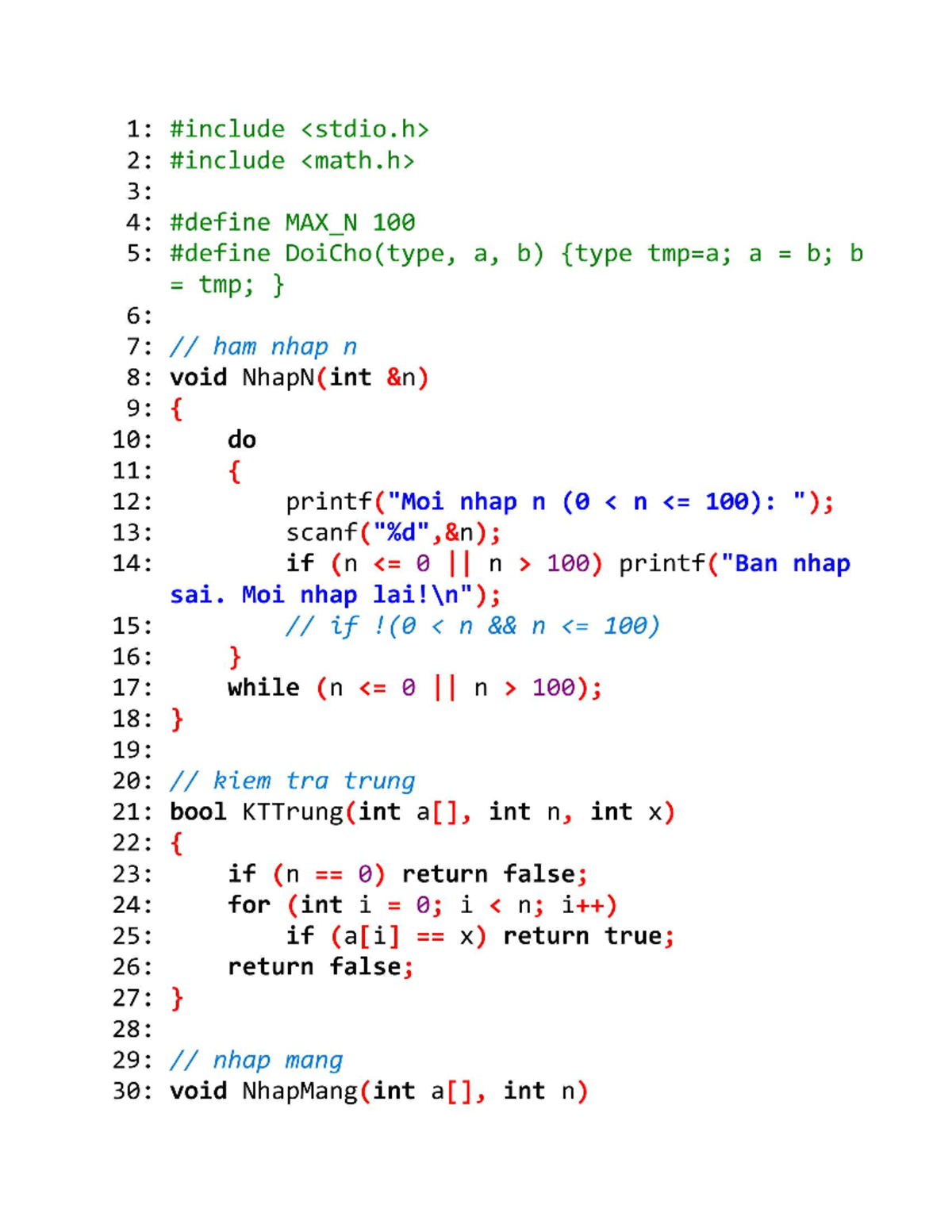 2-g img - bai giang - 1: #include 2: #include 3: 4: #define MAX_N 100 5: - Studocu