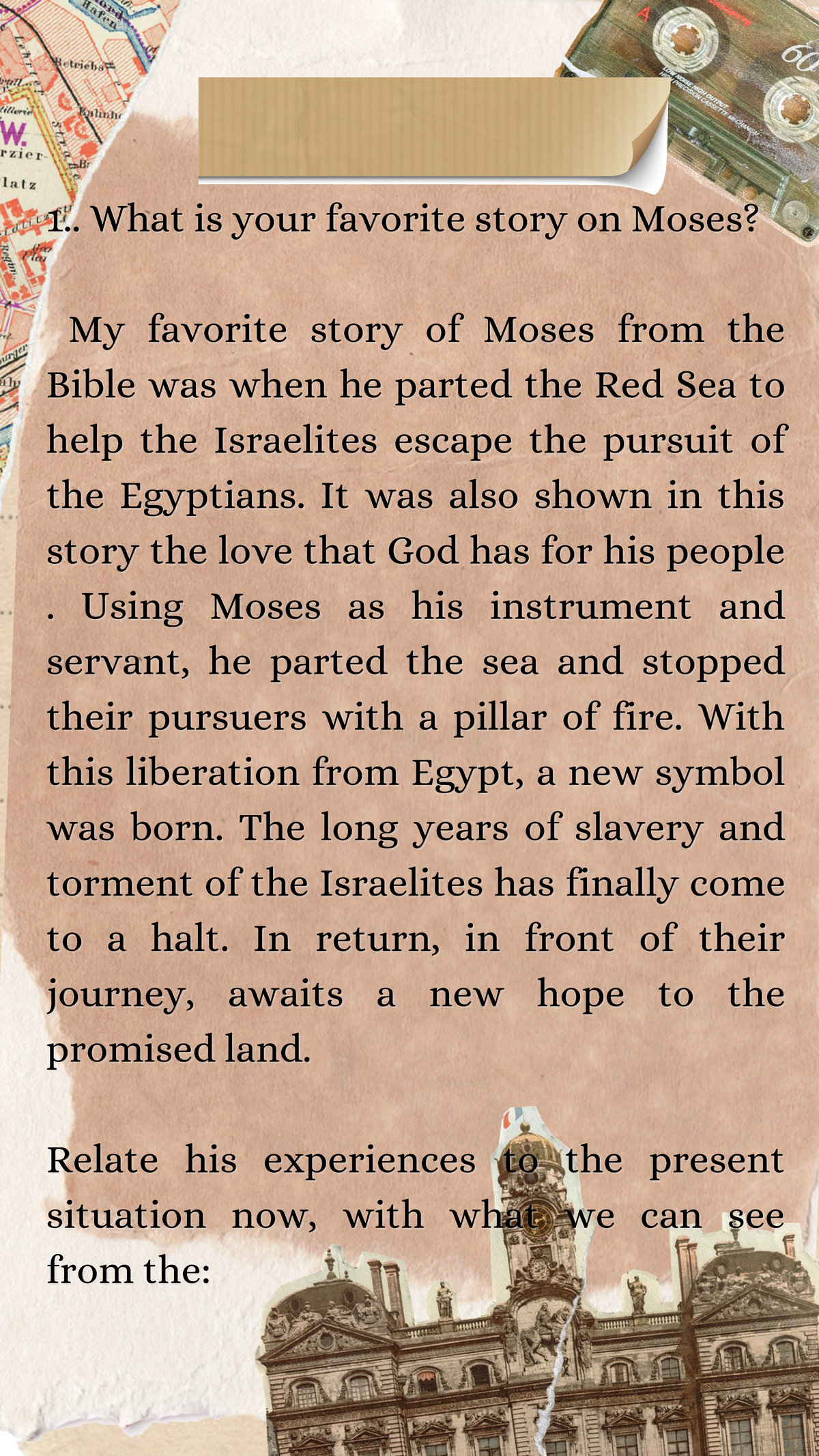 Module 2 Activity: Reflections on Moses and Modern Relevance - Studocu