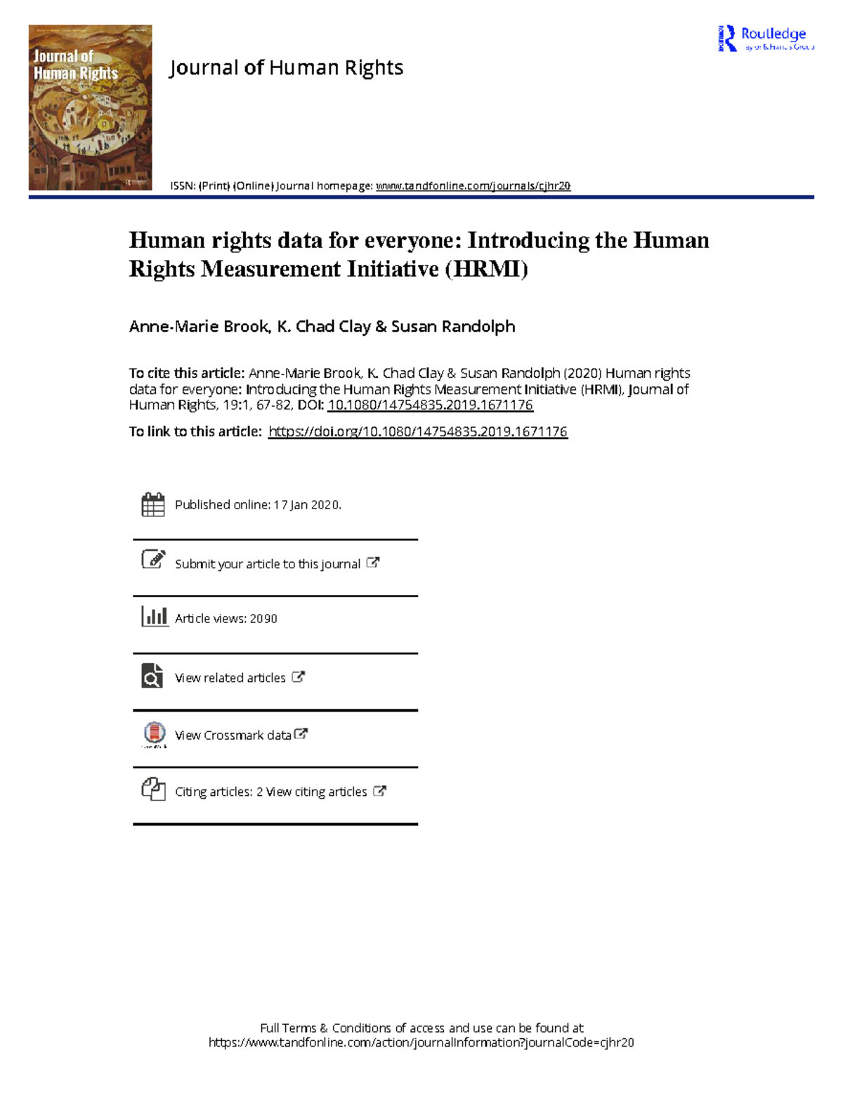 Human Rights Measurement Initiative (HRMI) Overview: Data Insights ...