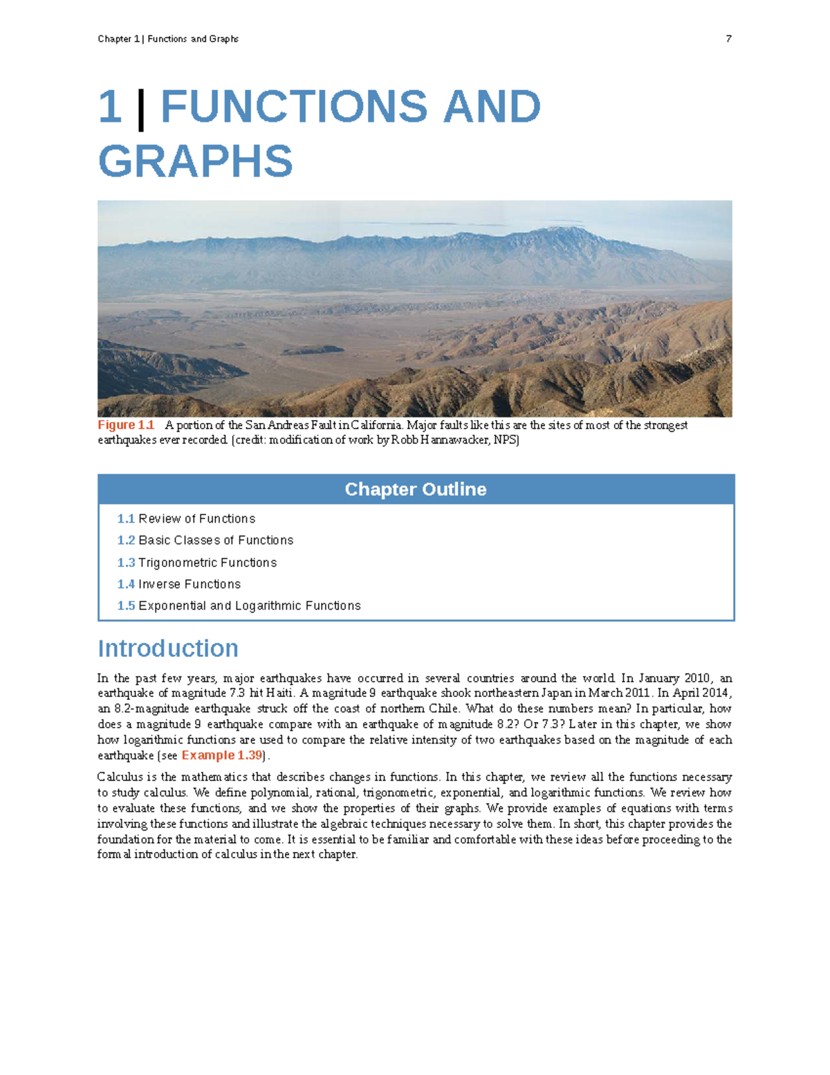 Calculus Volume 1 - Part 8: Chapter 1 Functions & Graphs - Studocu