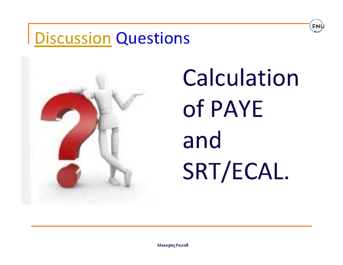 Week 3 Class Activity Calculation Solutions - Discussion Questions ...