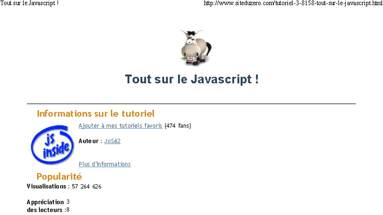 Tutoriel Complet sur le JavaScript (JS) - Partie 1 à 7 - Studocu