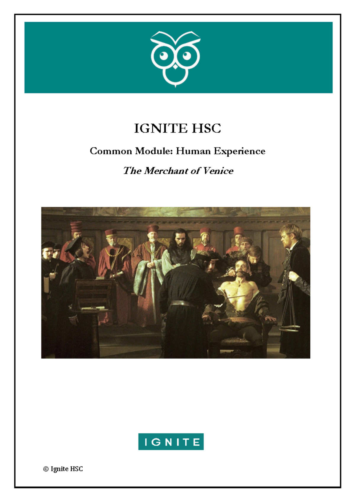 Merchant of Venice Study Notes - Common Module: Human Experience ...