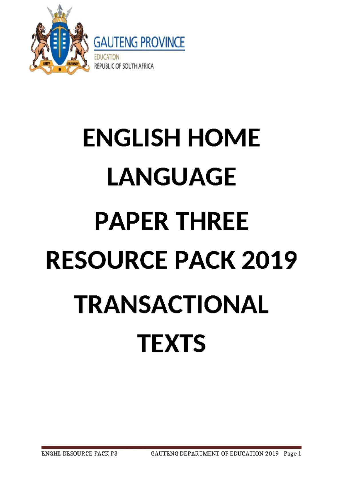 Meyerton HIGH Grade 10 English HL Paper 2 Literature Exam Nov 2024 ...