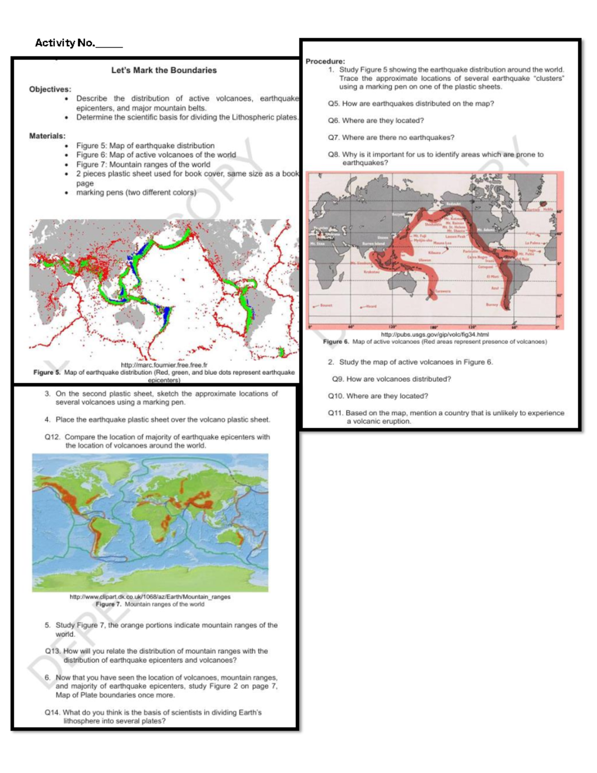 Scientific Basis for Dividing Lithospheric Plates Activity Analysis ...