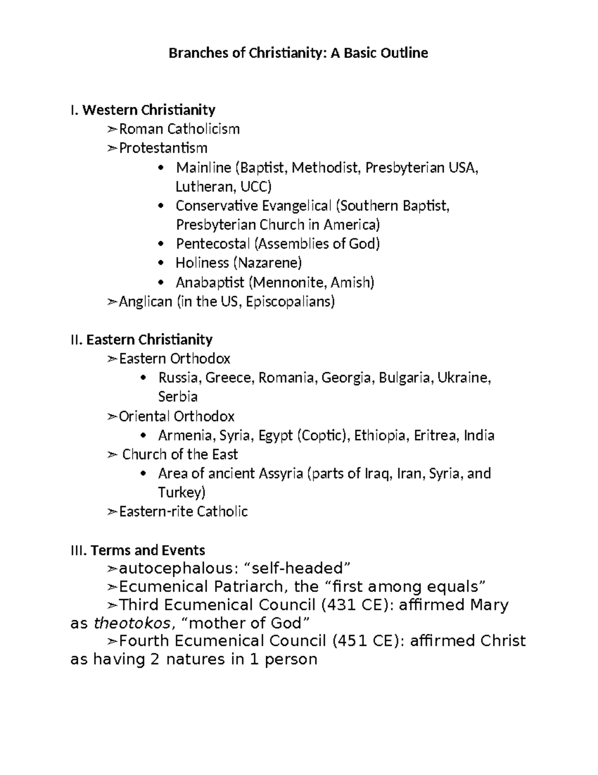 Branches of Christianity: An Overview of Western & Eastern Traditions ...