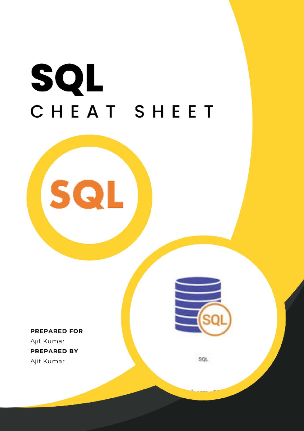 SQL Cheat Sheet: Managing Tables & Triggers (Course Code: 601005) - Studocu