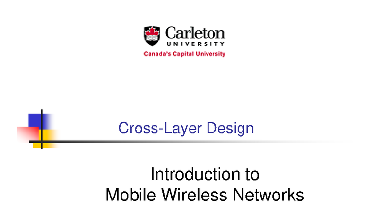 T1: Introduction to Mobile Wireless Networks - Key Concepts and ...