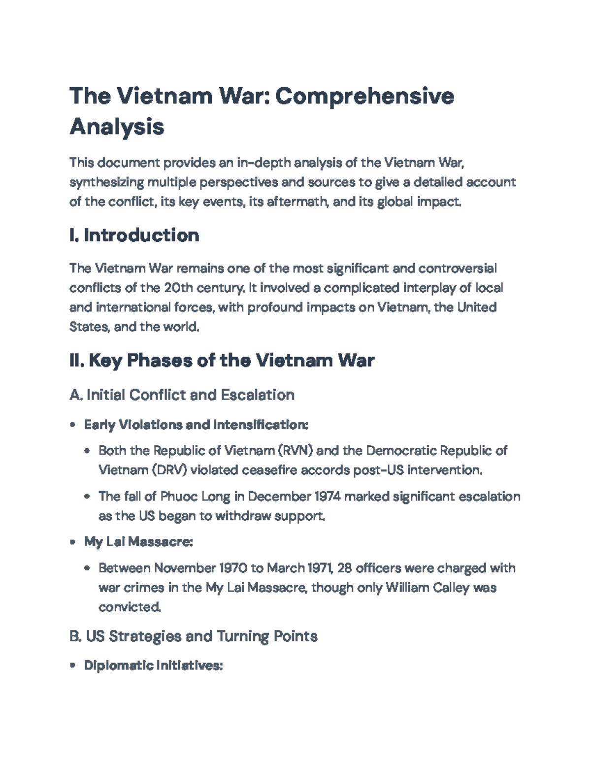 Vietnam War Analysis: Key Phases, Aftermath & Legacy Overview - The ...