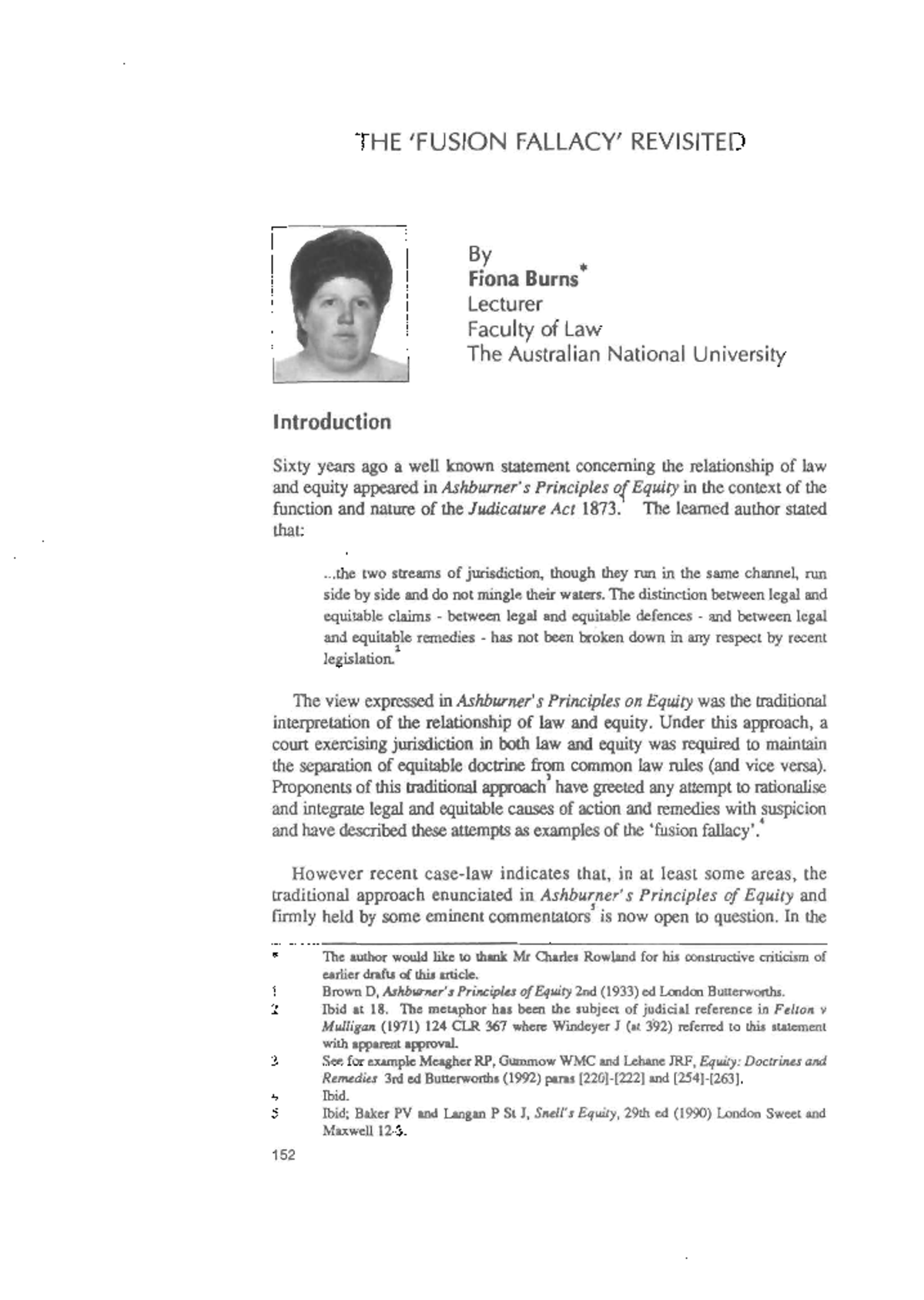 Revisiting Law and Equity: A Critical Analysis of Fusion in Legal ...