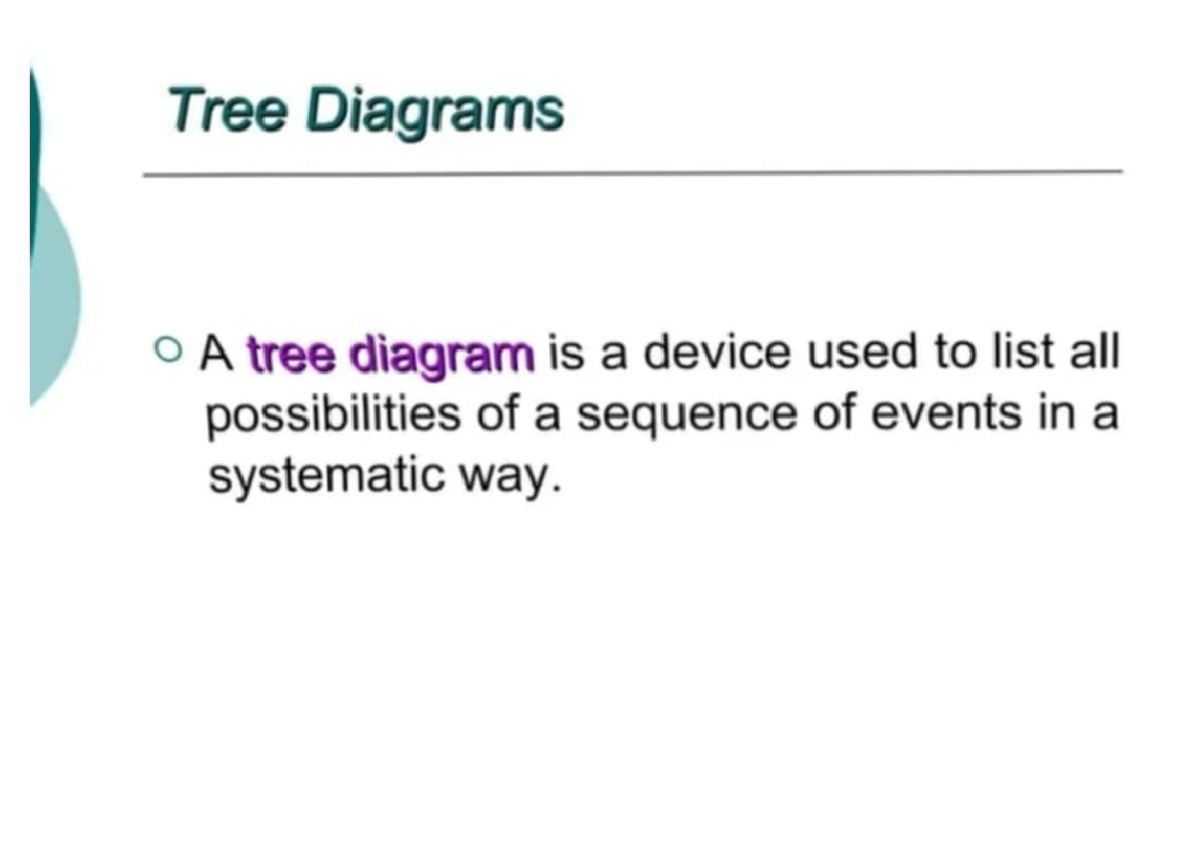 Tree Diagrams: Exploring Possibilities in Event Sequences - Studocu