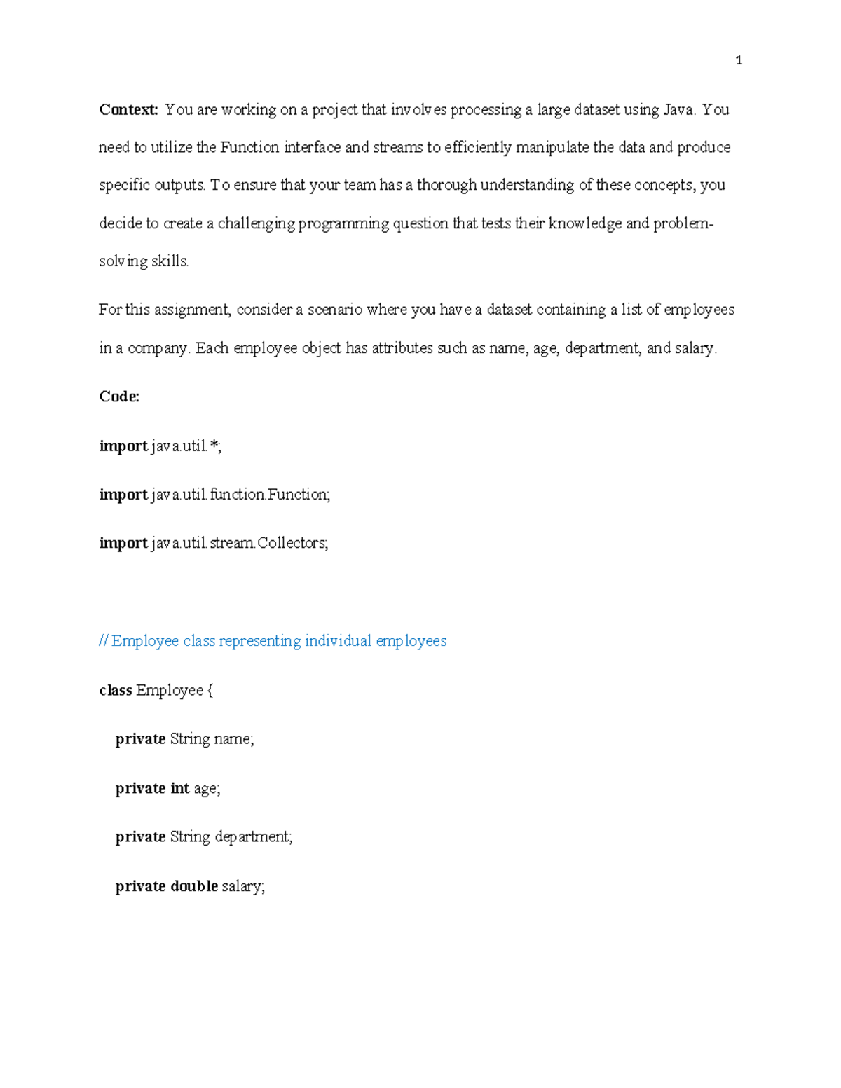 Java Function Interface and Stream Operations in Employee Data Analysis ...