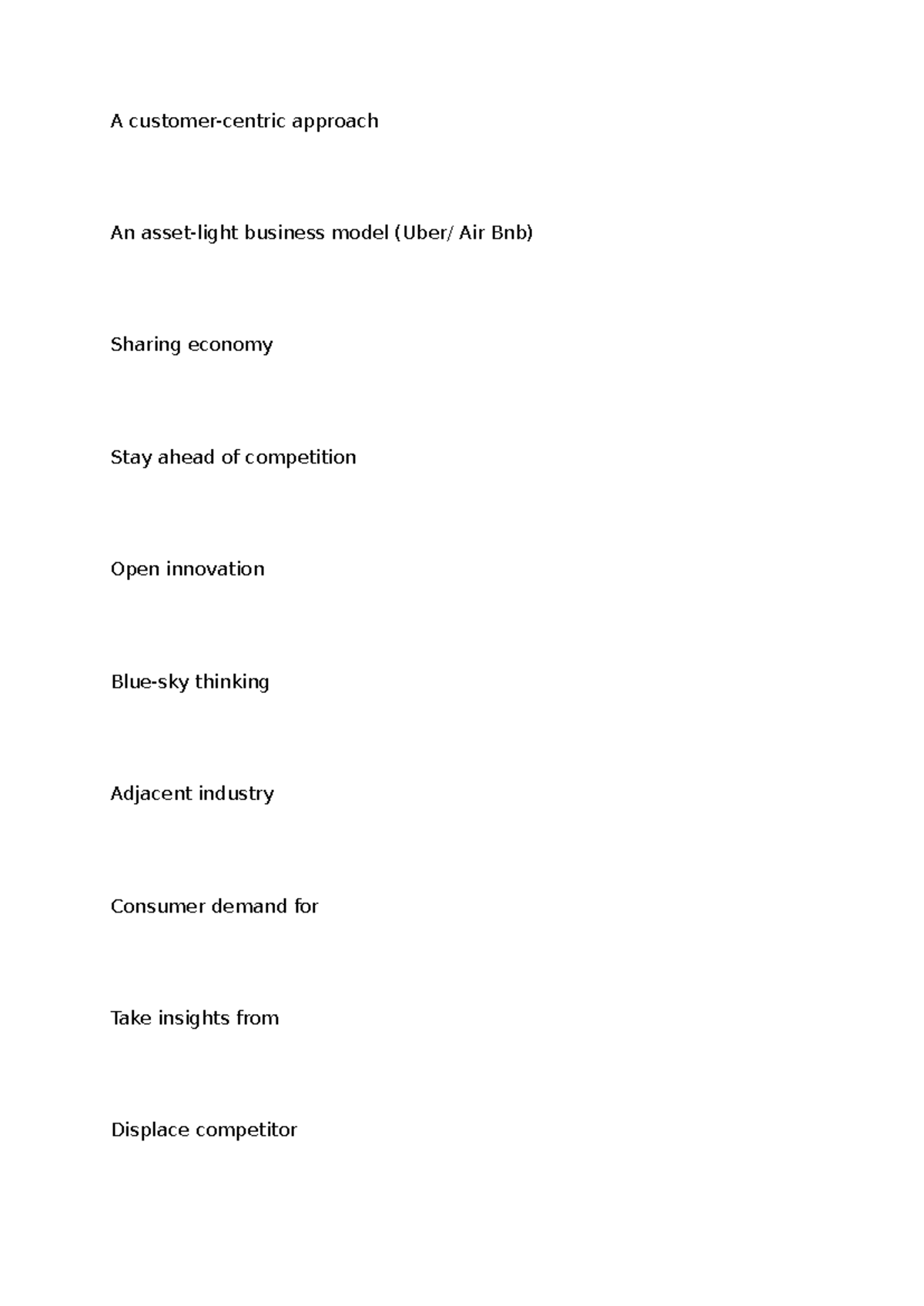 Vocab Test - 111: Business Model Innovation in the Sharing Economy ...