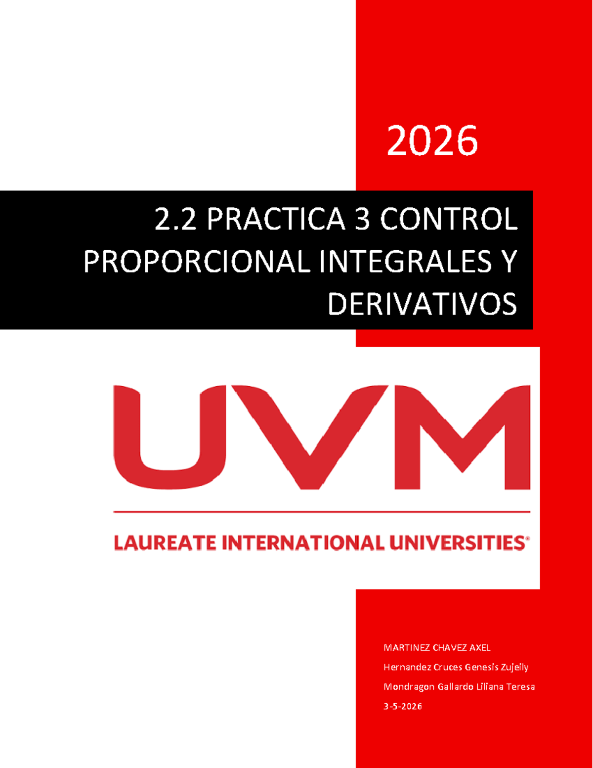 Guía de Prácticas CALI0602C: Control Proporcional, Integral y ...