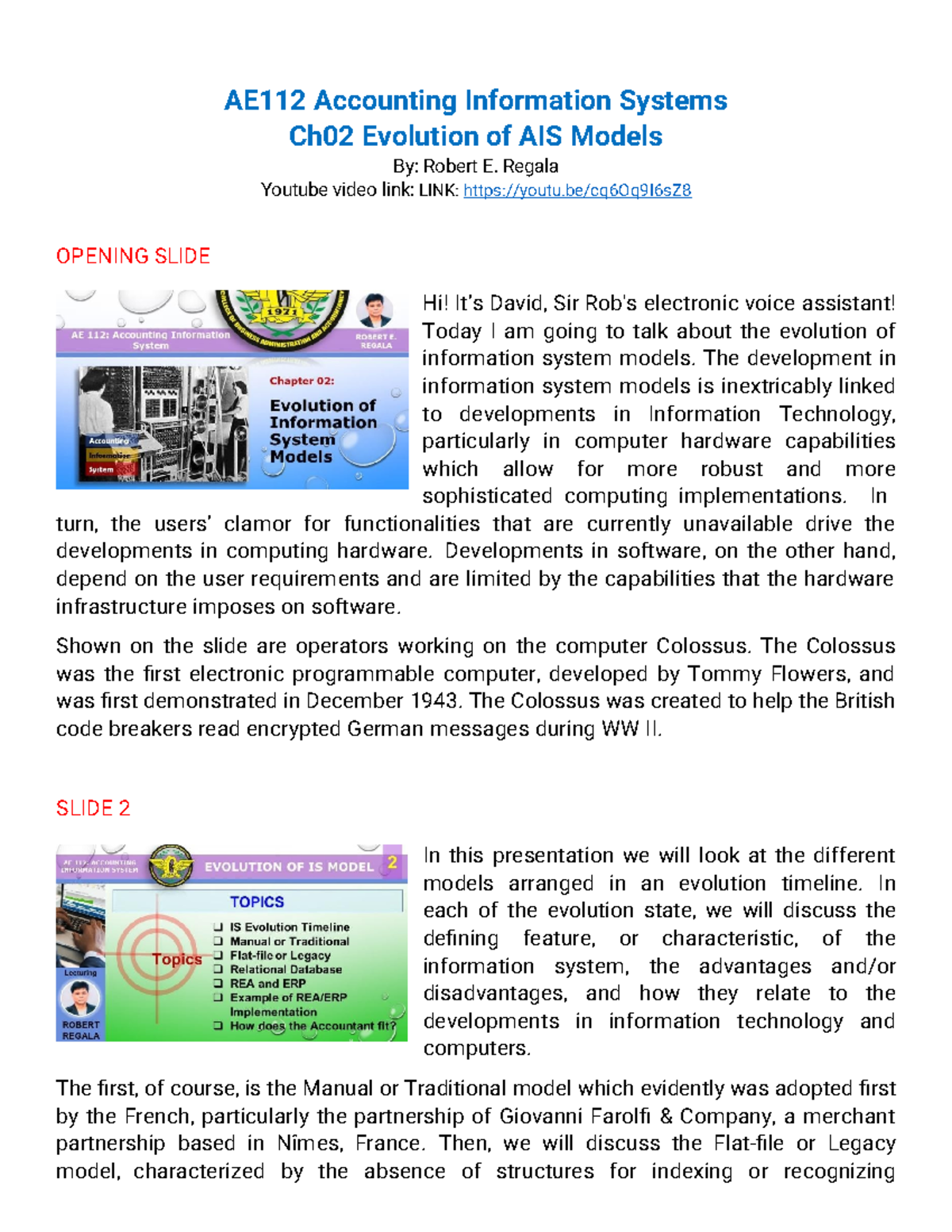 AIS C2 Green - Finals 2nd Sem Accounting Information Technology. YT ...