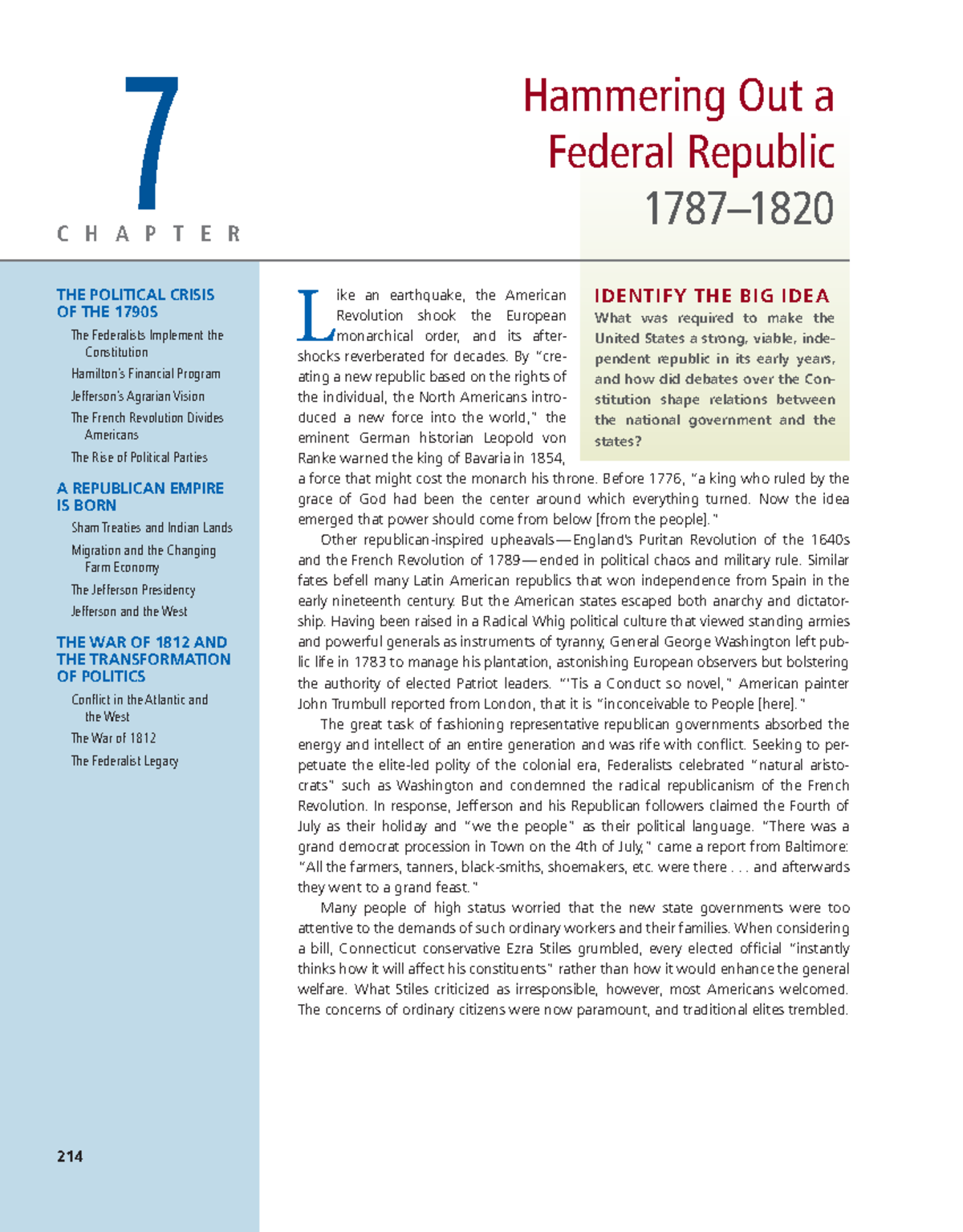 The Political Crisis of the 1790s: Hamilton vs. Jefferson in U.S ...