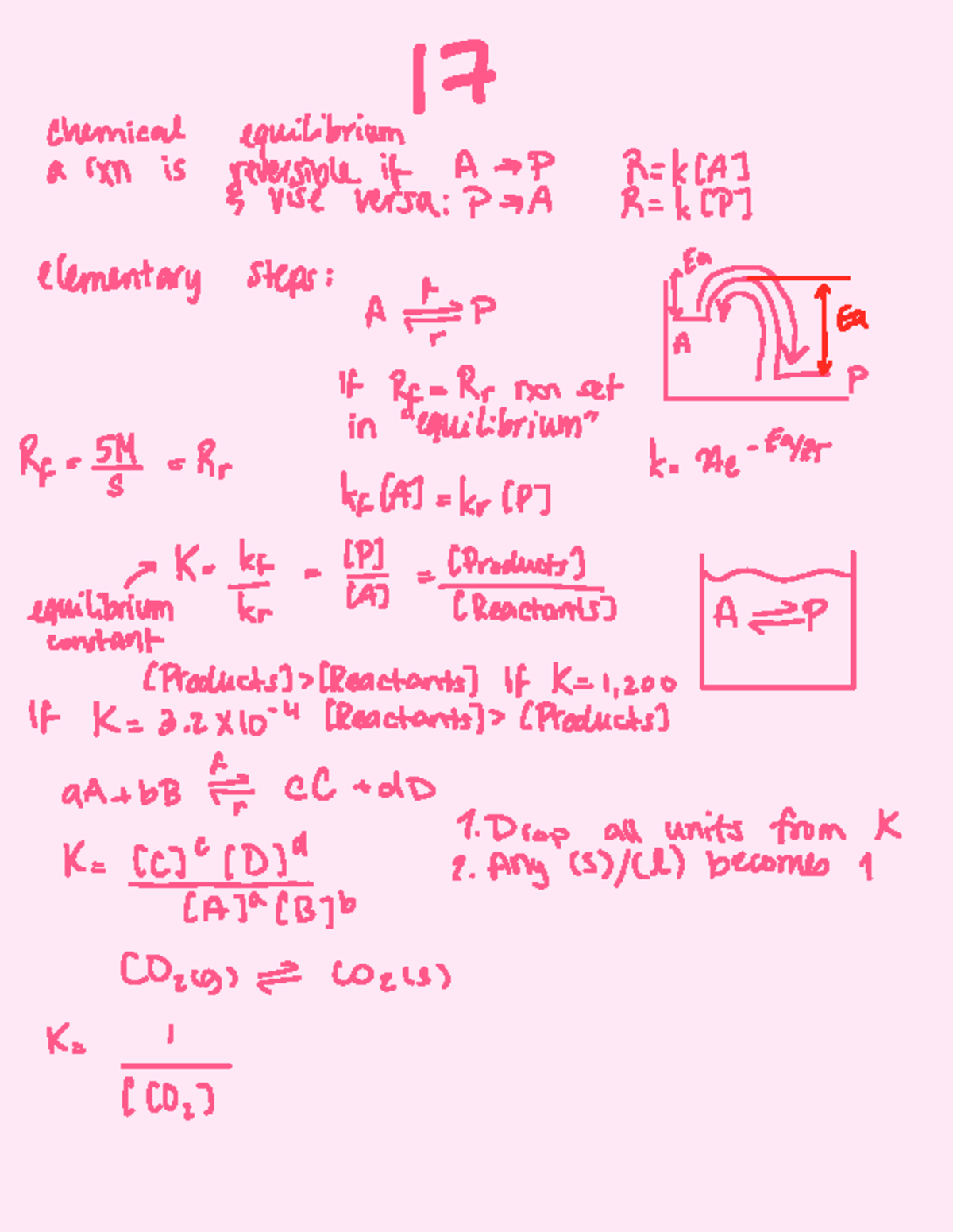 Chemical Equilibrium Concepts and Calculations - CHEM 101 Notes - Studocu