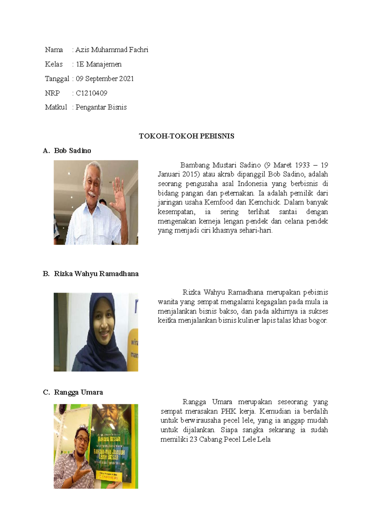 Pembisnis Sukses dan Inspiratif: Studi Kasus Tokoh Bisnis - PBN101 ...