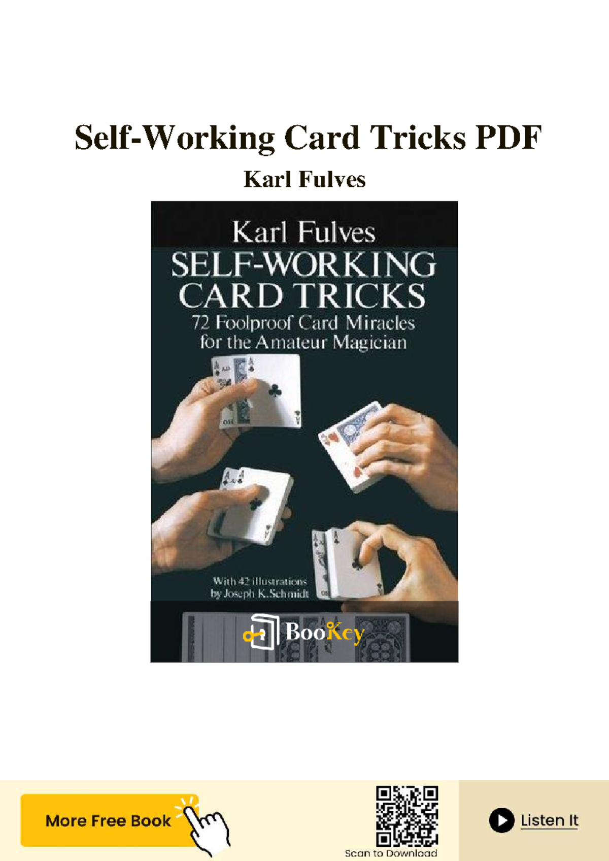 Self-Working Card Tricks PDF: Master Magic Effortlessly with 72 Tricks ...