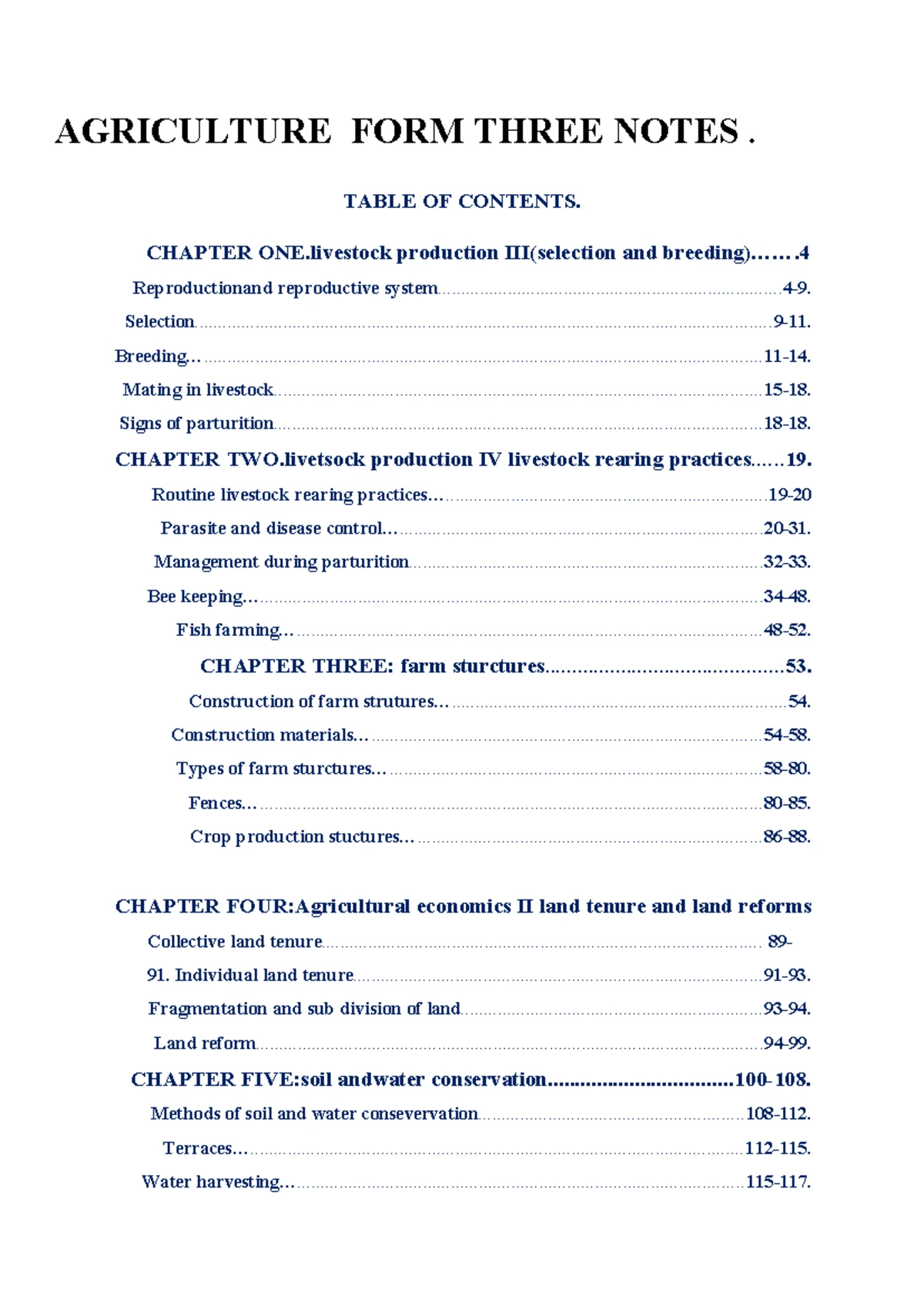 Agric pp2 - Agricultural Tools and Livestock Production Notes - Studocu