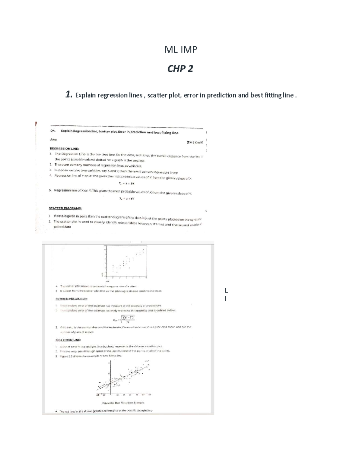 MACHINE LEARNING IMP NOTES FOR SEM EXAMS (ML IMP) - Studocu