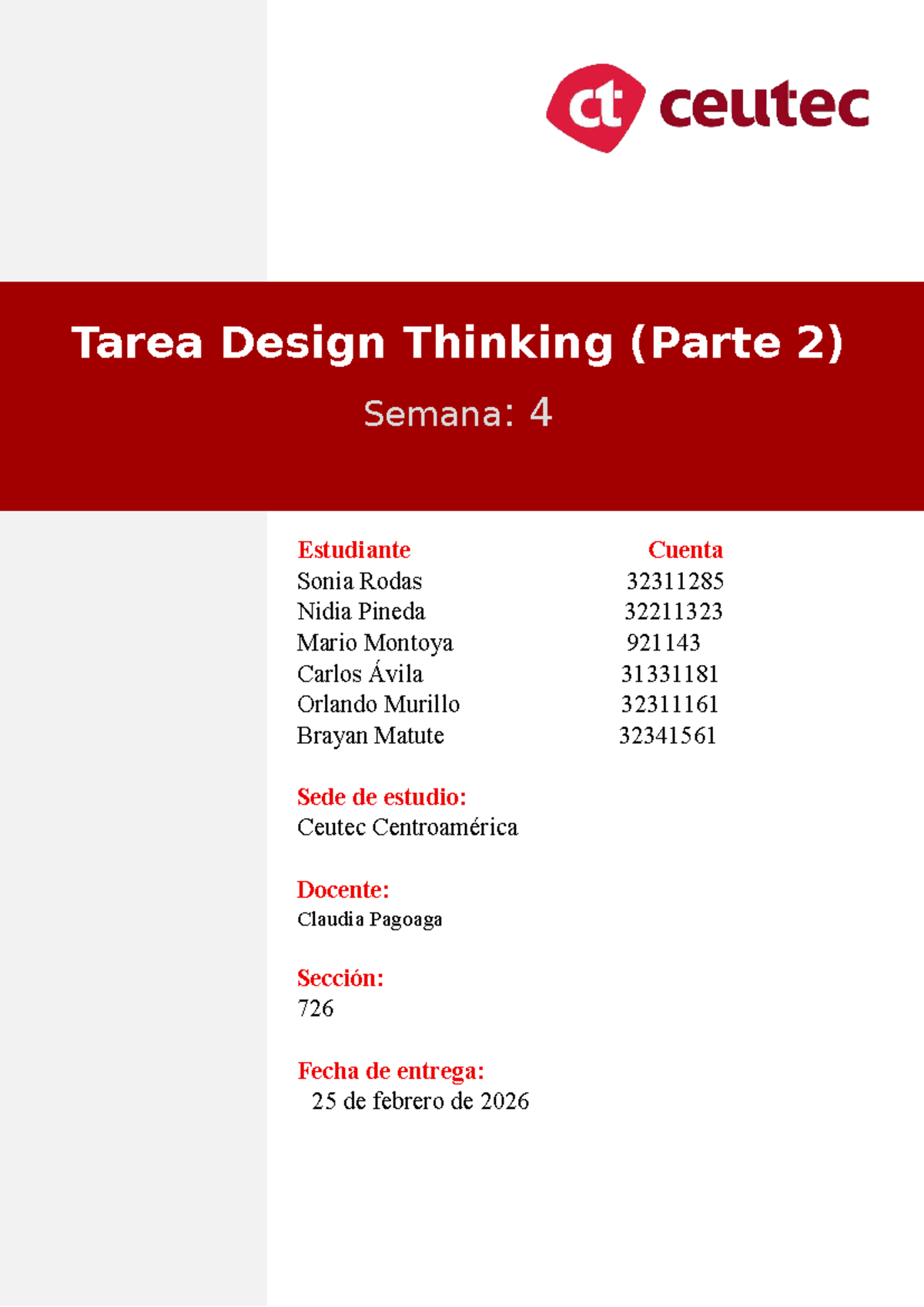 Tarea Design Thinking (Parte 2) - Prototipo IncluWay HN - Studocu