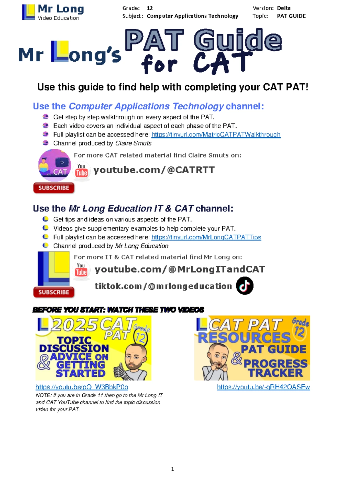 Grade 12 CAT Theory Book: A Comprehensive Guide for Students - Studocu