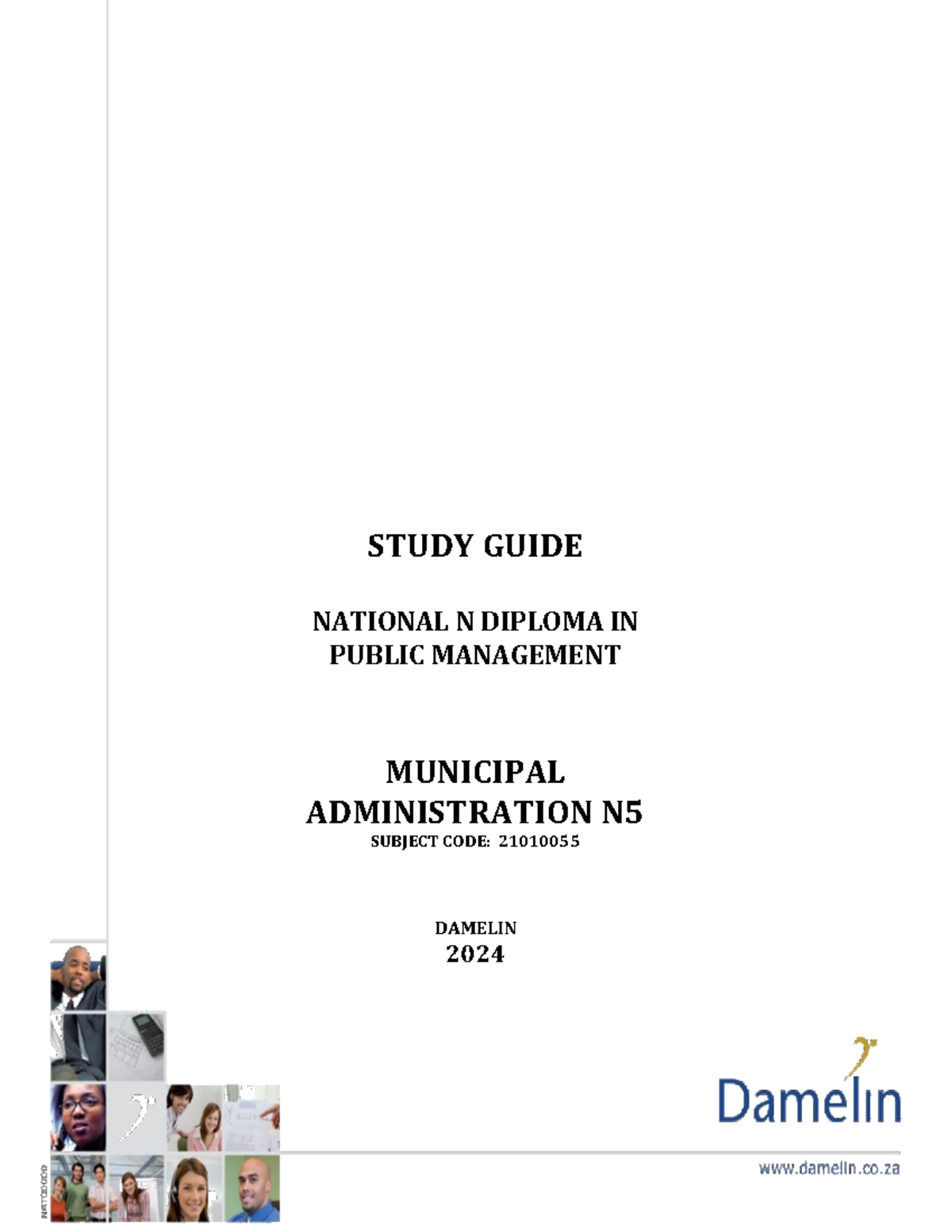 Municipal Administration N5 Study Guide (Subject Code: 21010055) - Studocu