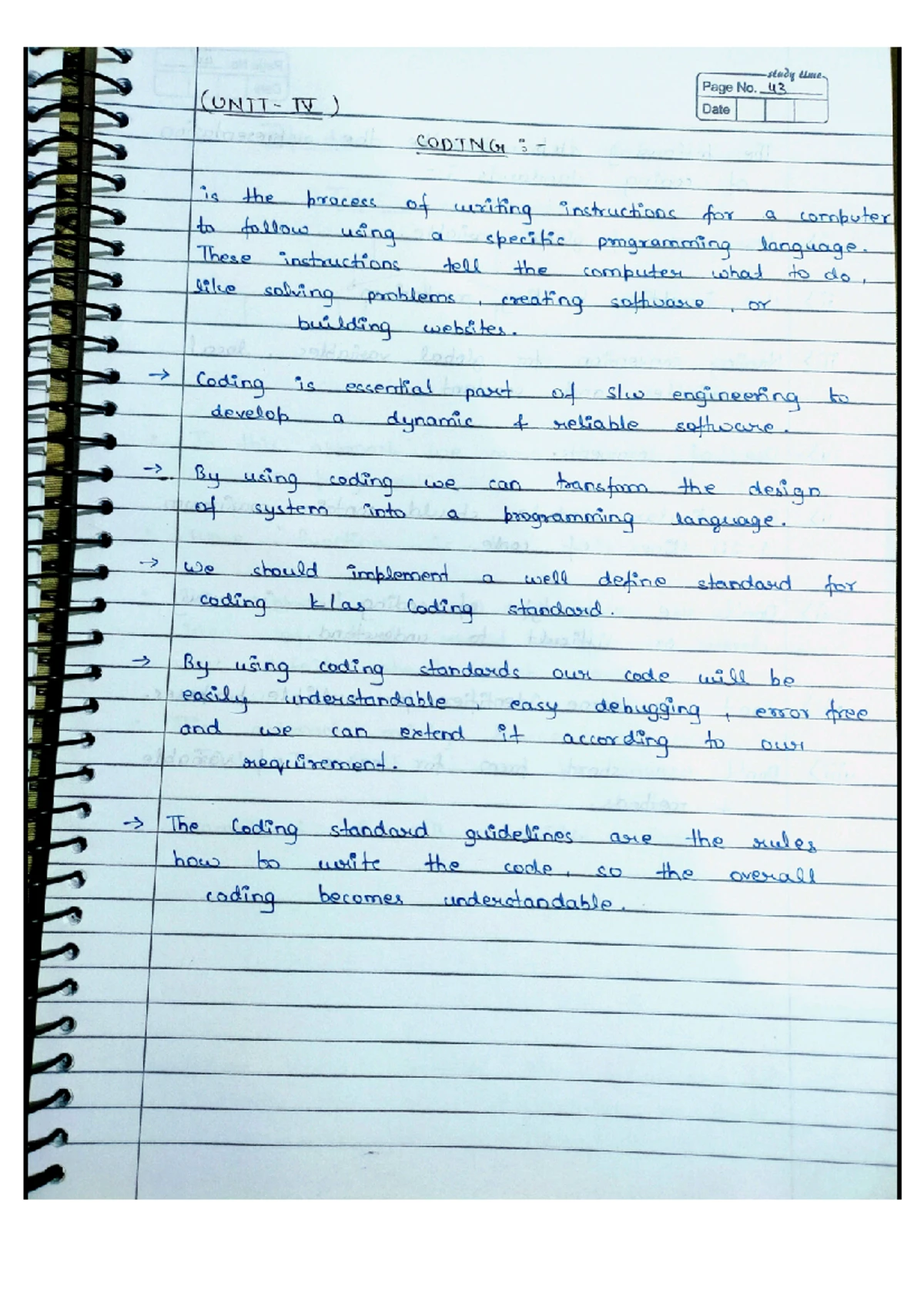 Software Engineering (Unit 2 – Part 1) - standy time of Page No. 6 ...