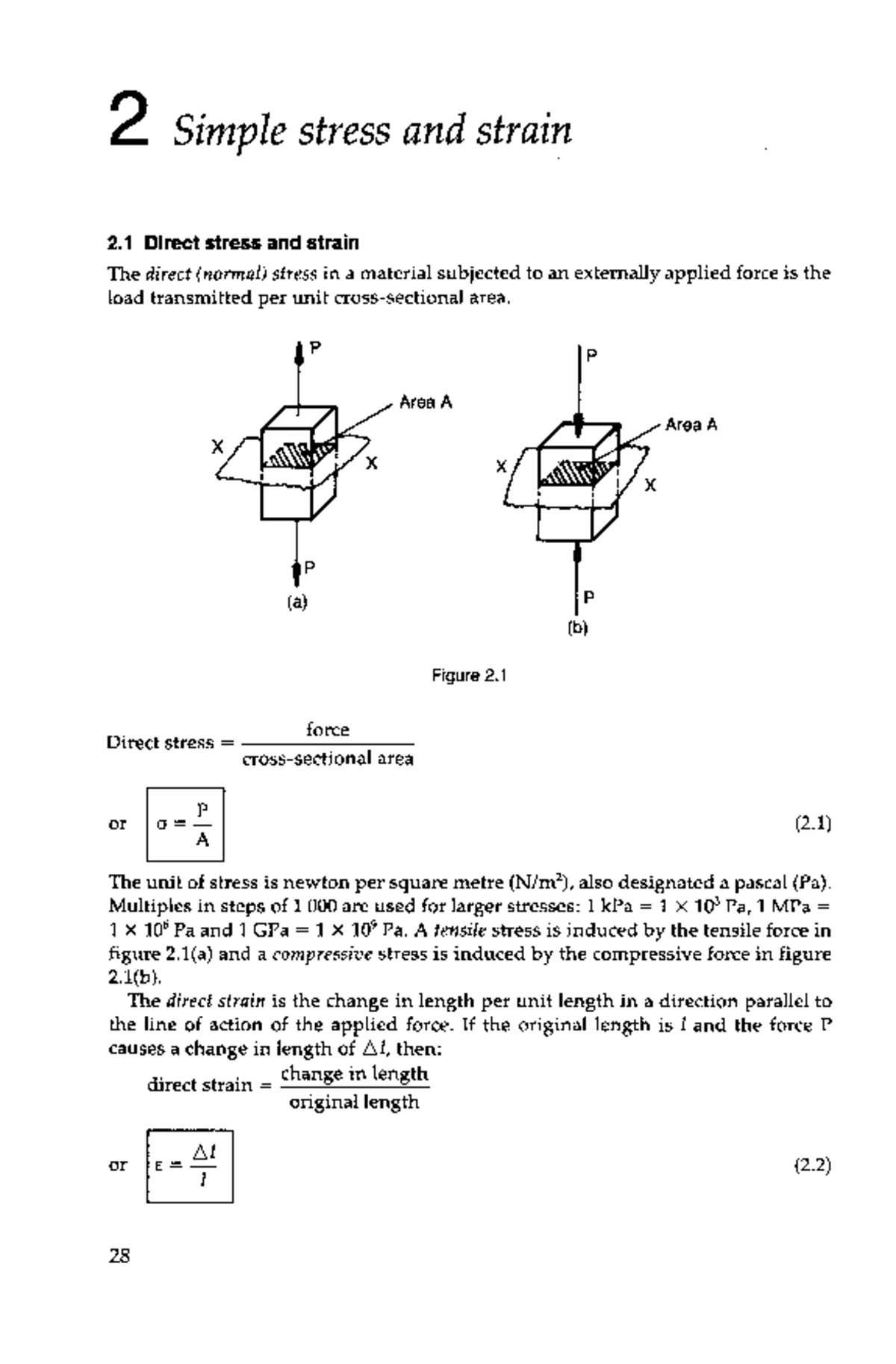 Torsion of circular shafts - (b) The stress and strain vary linearly ...