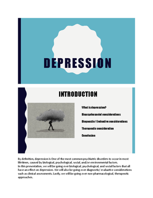 PSY 215 Abnormal Psychology 22EW3 Project Two - PSY-215-J3876 Abnormal ...