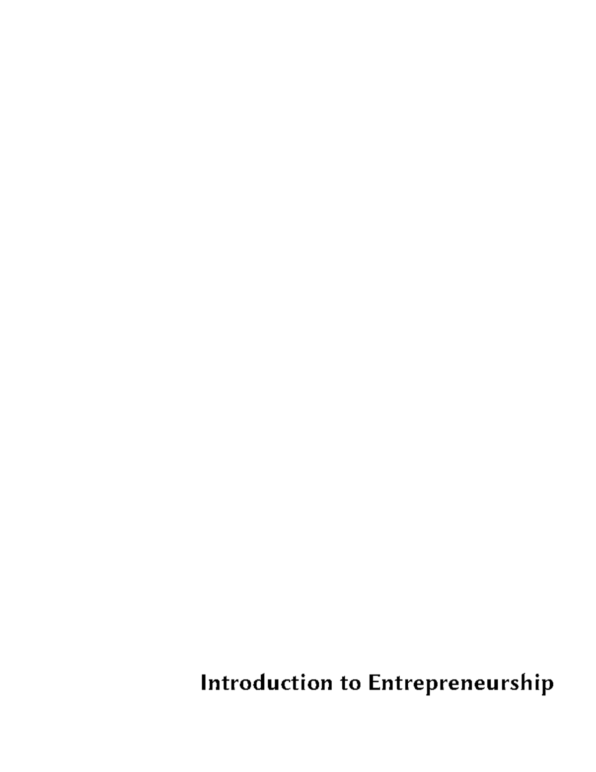 Introduction to Entrepreneurship (ENT 101) - Course Overview and Key ...