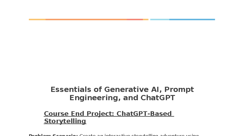 Generative AI & ChatGPT Course End Project: Interactive Storytelling ...